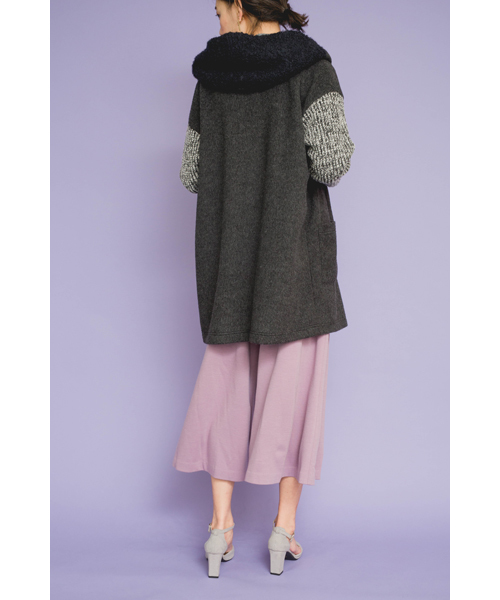 Titilate Valet（ティティレートヴァレット）の「 異素材切り替え ガウンコート（その他アウター）」 - WEAR
