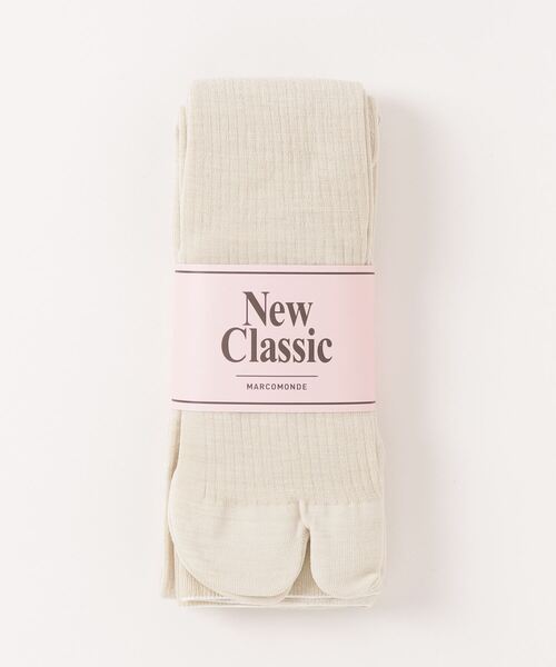 MARCOMONDE（マルコモンド）の「MARCOMONDE（マルコモンド）wool wide ribbed tabi tights/タビタイ ...