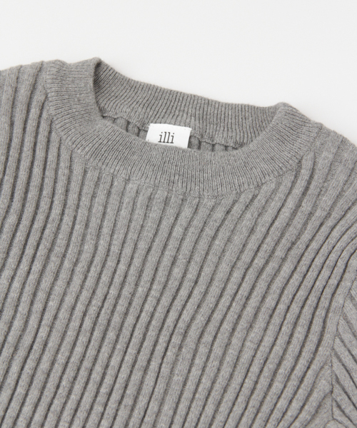 KBF（ケイビーエフ）の「illi RIBクルーニット（ニット/セーター）」 - WEAR