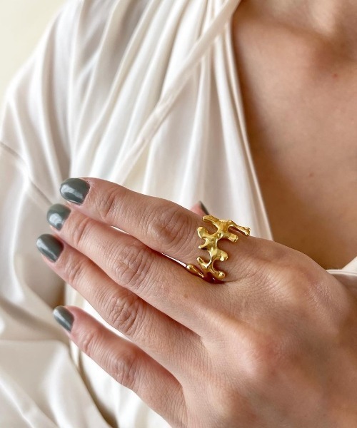 mou（モウ）の「S925 Bumpy plate branch ring（リング）」 - WEAR