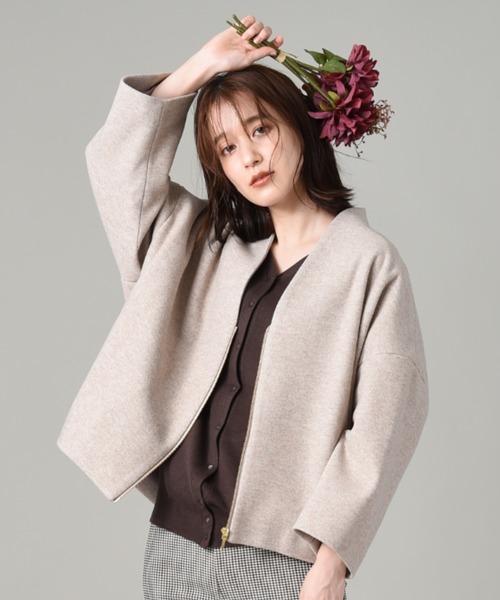 INTERPLANET（インタープラネット）の「【Seadrake】WOOLLYニードルパンチショートコート（その他アウター）」 - WEAR