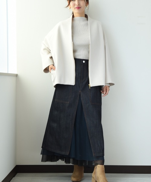 INTERPLANET（インタープラネット）の「【Seadrake】WOOLLYニードルパンチショートコート（その他アウター）」 - WEAR