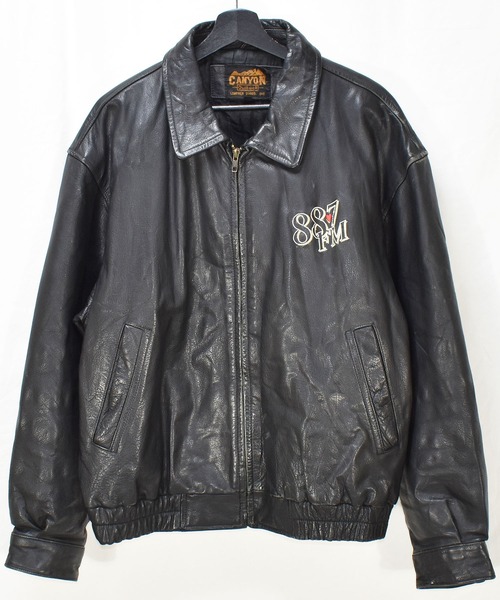 VINTAGE（ヴィンテージ）の「【ヴィンテージ古着】CANYON Outback 88.7FM刺繍 レザージャケット（その他アウター ...