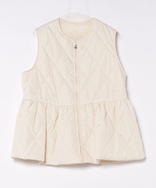 【セール】【WEB限定】フロントパールキルティングベスト（ベスト）｜PICCIN（ピッチン）のファッション通販 - ZOZOTOWN