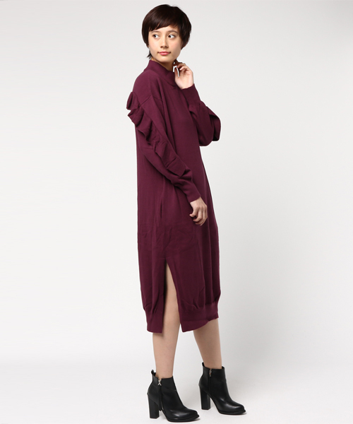 AMERICAN RAG CIE（アメリカンラグシー）の「AMERICAN RAG CIE 片畦フリルドルマンワンピース（ワンピース）」 - WEAR