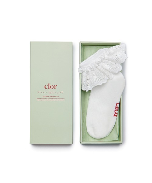 clor（クロル）の「FRILLY LACE SHORT SOCKS（ソックス/靴下）」 - WEAR
