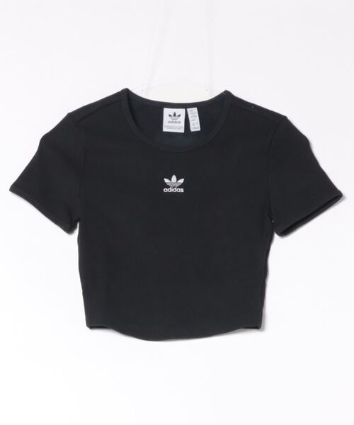 adidas アディダス W RIB TEE ショートスリーブ II8057 BLACK（Tシャツ/カットソー）｜adidas（アディダス）の ...