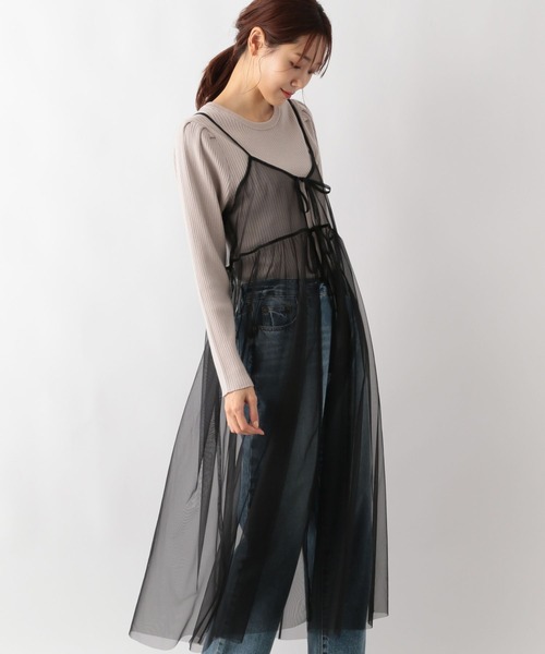GLOBAL WORK（グローバルワーク）の「2WAYチュールキャミワンピース/151405（ワンピース）」 - WEAR