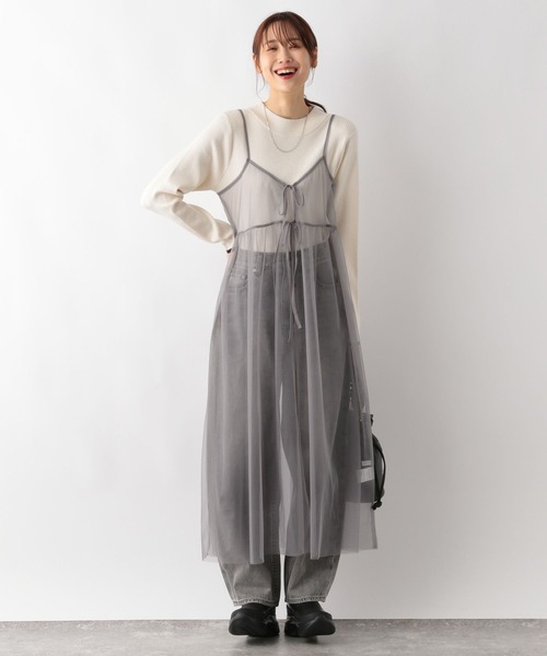 GLOBAL WORK（グローバルワーク）の「2WAYチュールキャミワンピース/151405（ワンピース）」 - WEAR