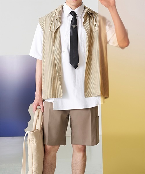 WESTBOY（ウエストボーイ）の「【PRE PREWORKS】Belted Tailored Short Pants PR21S07PT（その他パンツ）」 - WEAR