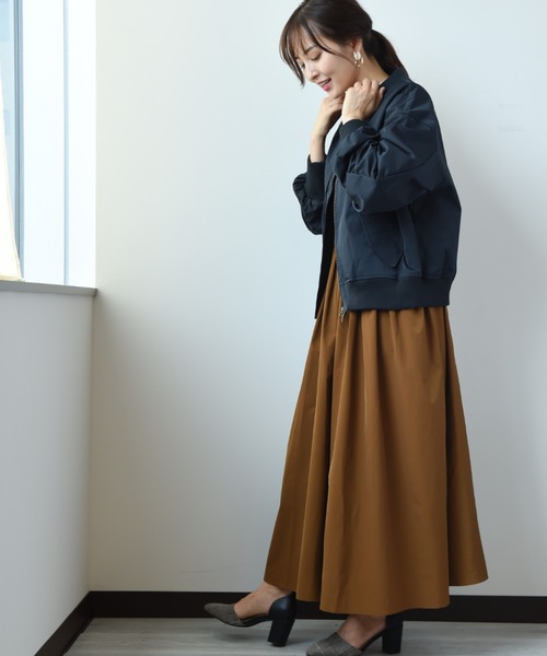 INTERPLANET（インタープラネット）の「【WEB限定】袖ボリュームMA－1ブルゾン（MA-1）」 - WEAR