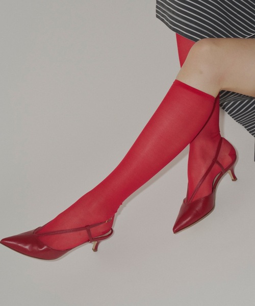 yae（ヤエ）の「Sheer high socks / シアーハイソックス（ソックス/靴下）」 - WEAR