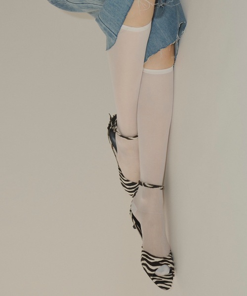 yae（ヤエ）の「Sheer high socks / シアーハイソックス（ソックス/靴下）」 - WEAR