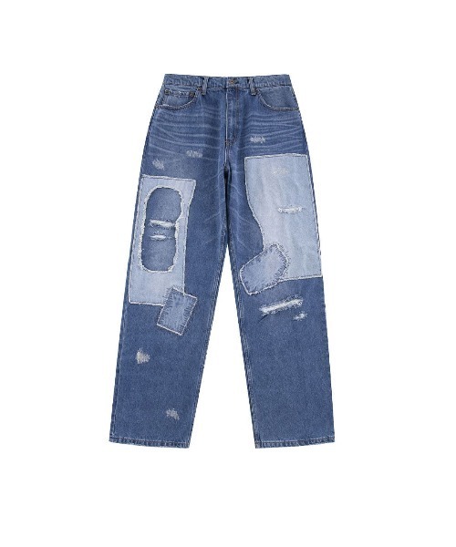 【セール】デニムパンツ｜Patchwork Denim｜WOKE EDGE（デニムパンツ）｜WOKE EDGE（ウォークエッジ）のファッション ...