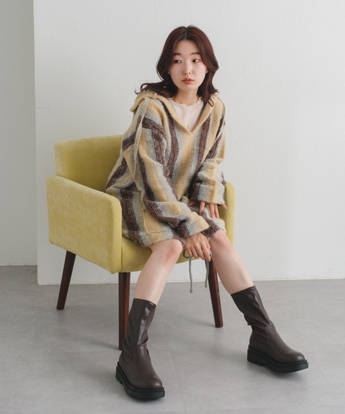 Kastane（カスタネ）の「【カタログ掲載アイテム】ニットメキシカンパーカー（ニット/セーター）」 - WEAR