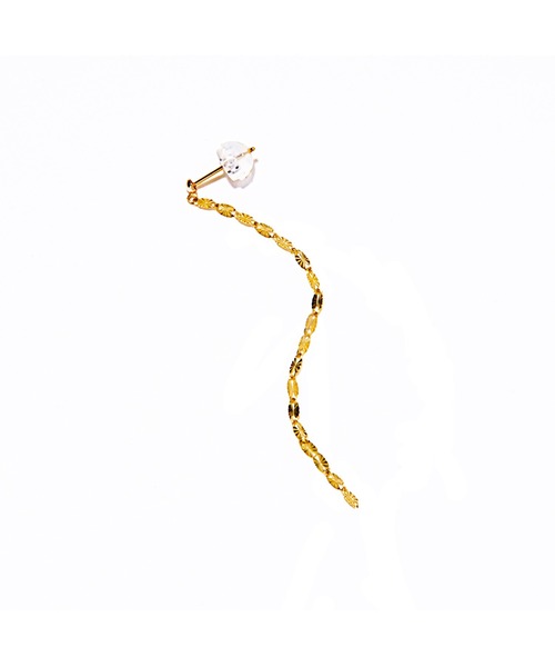 【ZOZO限定】sunlighte tiny pierce / yellow gold（ピアス（両耳用））｜les bonbon（ルボンボン ...