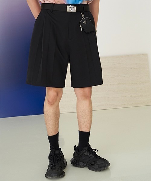【セール】【PRE PREWORKS】【2021SS】Tuck And Pleats Tailored Short Pants PR21S09PT（その他パンツ）｜WESTBOY（ウエスト ...