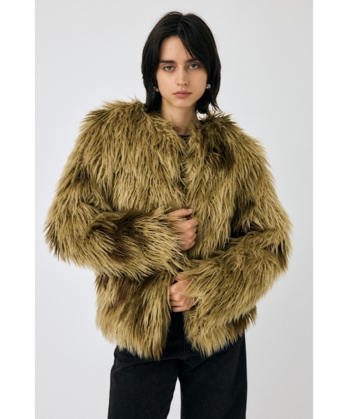 MOUSSY（マウジー）の「MESSY FAUX FUR コート（その他アウター）」 - WEAR