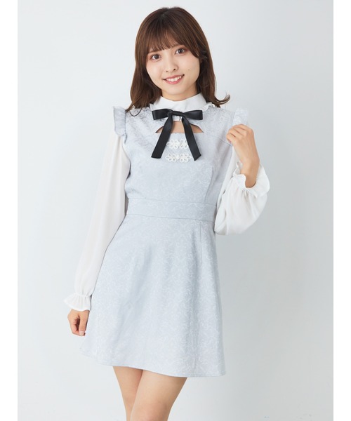 Ank Rouge（アンクルージュ）の「ジャガードチャイナドーリーOP（ワンピース）」 - WEAR