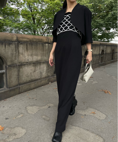 Ameri（アメリ）の「3WAY CURVE BOLERO SET DRESS（ワンピース）」 - WEAR