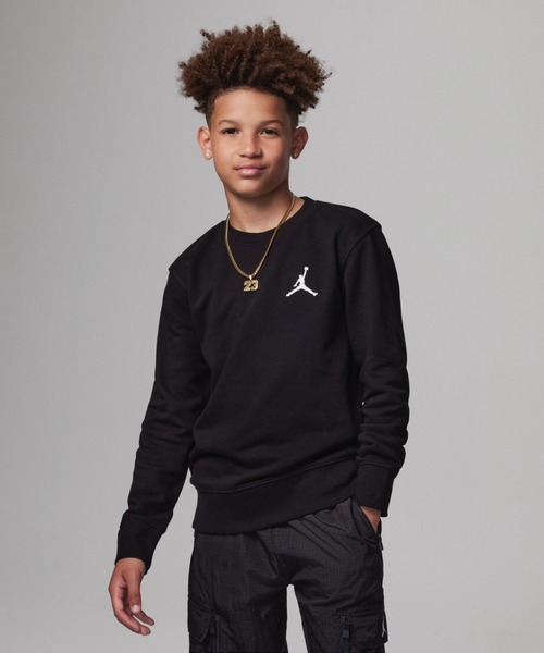 JORDAN BRAND（ジョーダンブランド）の「ジョーダン MJ エッセンシャル フレンチ テリー クルー ジュニアトップ / Jordan ...