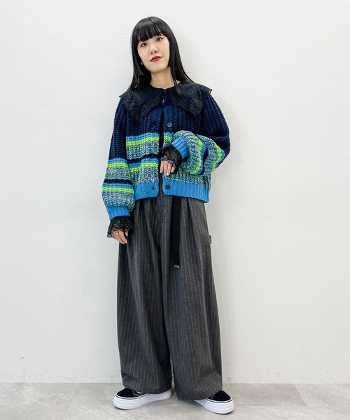 niko and...（ニコアンド）の「[MODE NORM CORE(モードノームコア)]カラーブロッククルーカーディガン（カーディガン ...