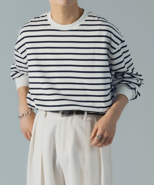 epnok（エプノック）の「ボクシーボーダーロンT（Tシャツ/カットソー）」 - WEAR