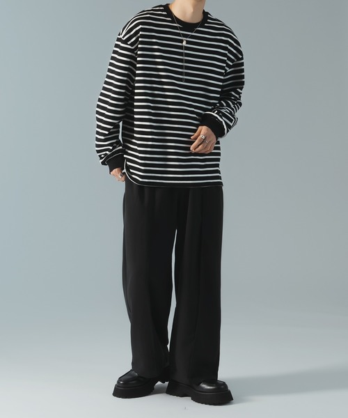 epnok（エプノック）の「ボクシーボーダーロンT（Tシャツ/カットソー）」 - WEAR