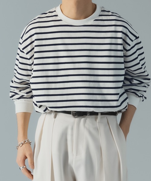 epnok（エプノック）の「ボクシーボーダーロンT（Tシャツ/カットソー）」 - WEAR