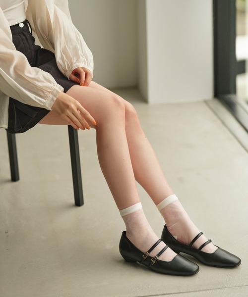 YU'NOW（ユナウ）の「シースルーソックス3足組（ソックス/靴下）」 - WEAR