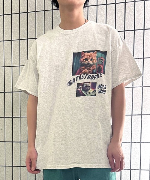 MILKBOY（ミルクボーイ）の「CAT ASTROPHE Tシャツ（Tシャツ/カットソー）」 - WEAR