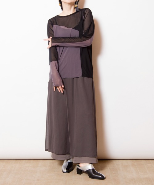 シフォンレイヤードパンツ（その他パンツ）｜OSMOSIS（オズモーシス