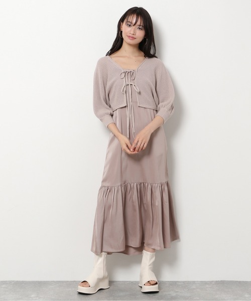 mysty woman（ミスティウーマン）の「メッシュボレロ×キャミワンピース 188189（ワンピース）」 - WEAR