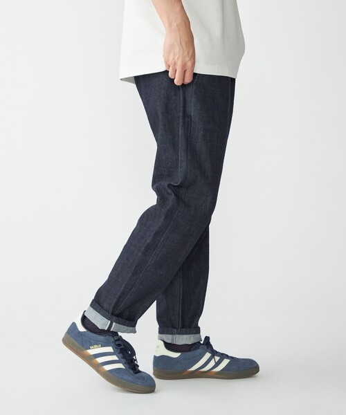 WEB限定】SHIPS: ライト セルビッチ デニム イージー スラックス