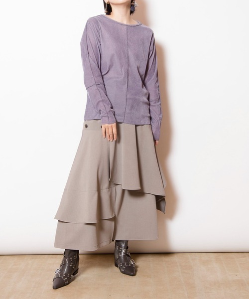 セール】切替フレアースカート（スカート）｜OSMOSIS（オズモーシス