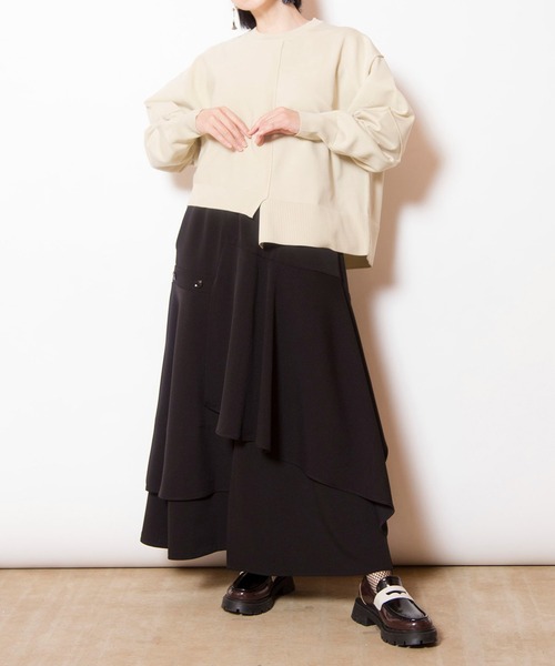セール】切替フレアースカート（スカート）｜OSMOSIS（オズモーシス
