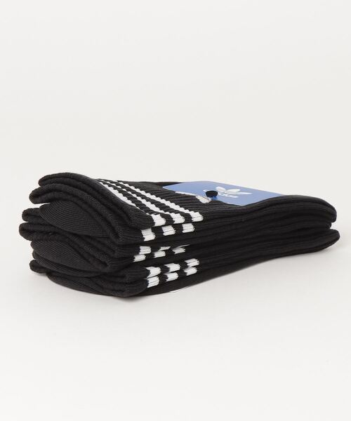 【セール】ADIDAS アディダス U MID CUT CREW SOCKS ソックス IL5022 BLACK（ソックス/靴下 ...