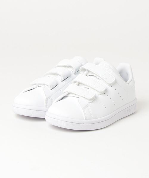 adidas アディダス 17-21STAN SMITH CF C スタンスミス CF FX7535 FTWR/FTWR/FTWR（スニーカー ...