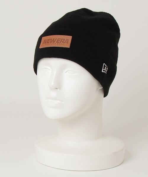 ニューエラ OD CUFF KNIT WG LTHR PATCH BLK（ニットキャップ/ビーニー）｜NEW ERA（ニューエラ）の ...
