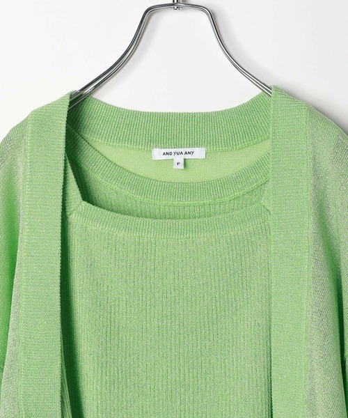 GLOBAL WORK（グローバルワーク）の「2WAYラメニットSET/AND YUA ANY/115322（アンサンブル）」 - WEAR