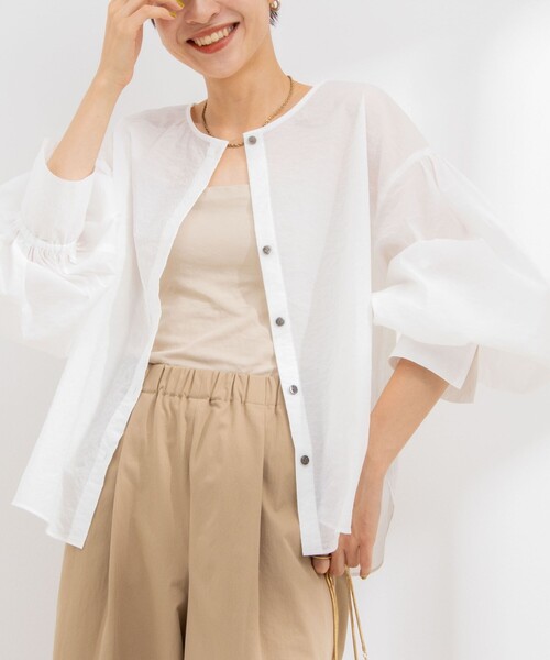 NOLLEY’S（ノーリーズ）の「シアーストレッチ2WAYブラウス（シャツ/ブラウス）」 - WEAR