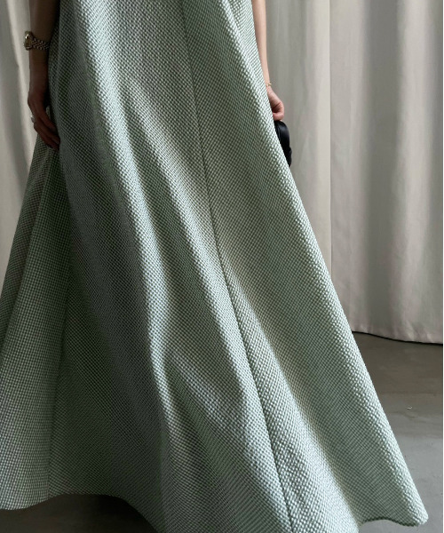 Ameri（アメリ）の「GINGHAM CHECK ALINE DRESS（ワンピース）」 - WEAR