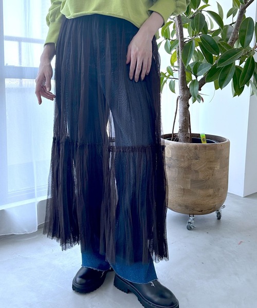 LEPSIM（レプシィム）の「チュール2WAYレイヤースカート 968189（スカート）」 - WEAR