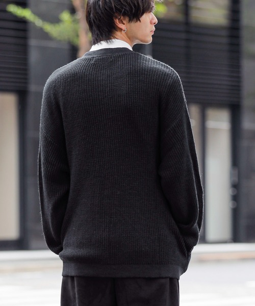 ADMIX/ATELIER SAB MEN（アドミックスアトリエサブメン）の「【no sweat.×ADMIX/ATELIER SAB MENコラボ】畦編み クルーネックカーディガン ...
