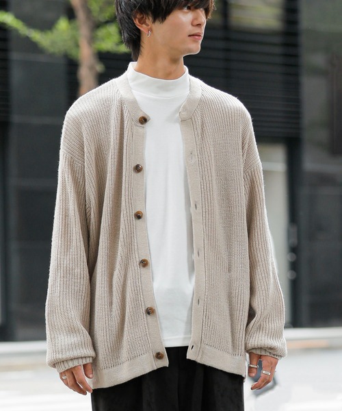 ADMIX/ATELIER SAB MEN（アドミックスアトリエサブメン）の「【no sweat.×ADMIX/ATELIER SAB MENコラボ】畦編み クルーネックカーディガン ...