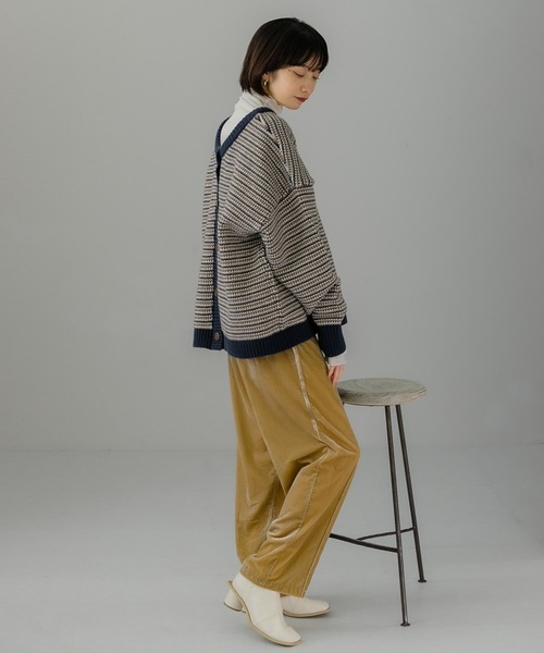 KBF（ケイビーエフ）の「『WEB/一部店舗限定』2WAYマルチボーダーニット（ニット/セーター）」 - WEAR