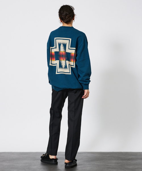 PENDLETON（ペンドルトン）の「【PENDLETON/ペンドルトン】Back Print Sweat / crew trainer loose fit / バックプリント クルー ...
