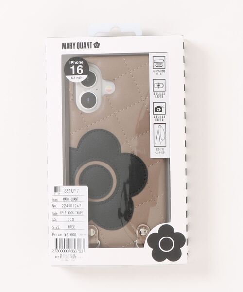 MARY QUANT（マリークヮント）の「【MARY QUANT】MARY QUANT DAISY PATCH QUILT Sling Case（スマホケース/カバー）」 - WEAR