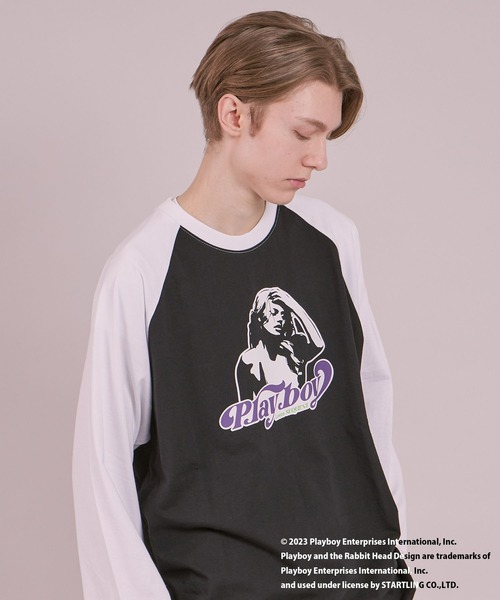 SEQUENZ（シークエンズ）の「【SEQUENZ】PLAYBOY RAGLAN L/S TEE（Tシャツ/カットソー）」 - WEAR