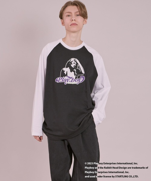 SEQUENZ（シークエンズ）の「【SEQUENZ】PLAYBOY RAGLAN L/S TEE（Tシャツ/カットソー）」 - WEAR